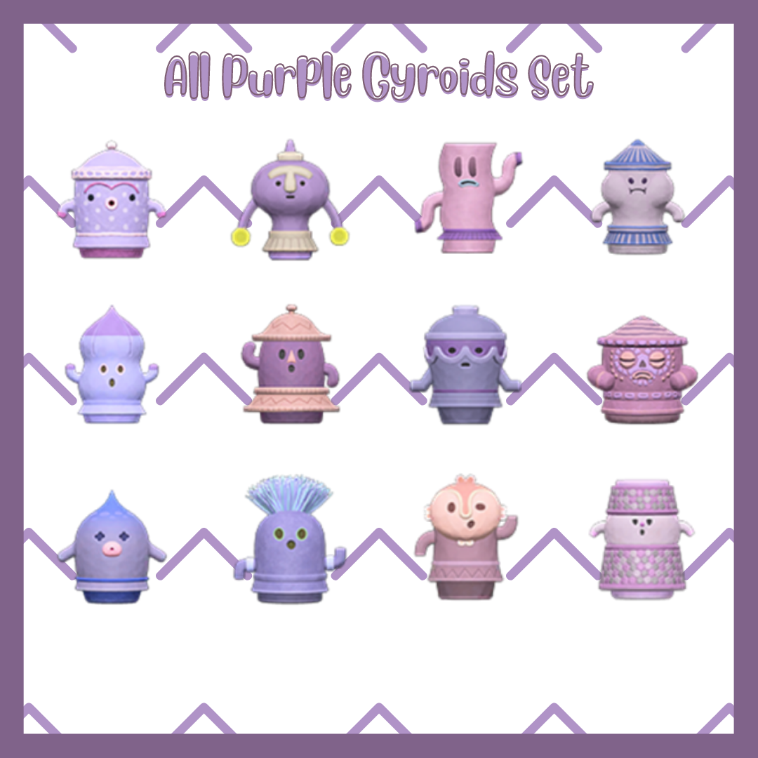 Bundle Set – All Purple Gyroids – 12 Pieces – Animal Crossing New ...