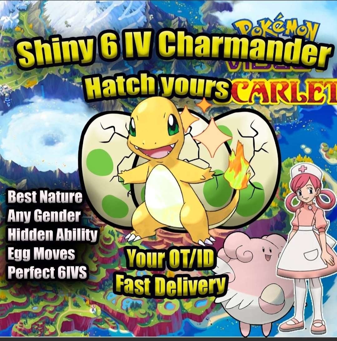 Bundle Charmander + Charizard Team – Gen 9 Shiny 6IV – Pokemon Scarlet ...