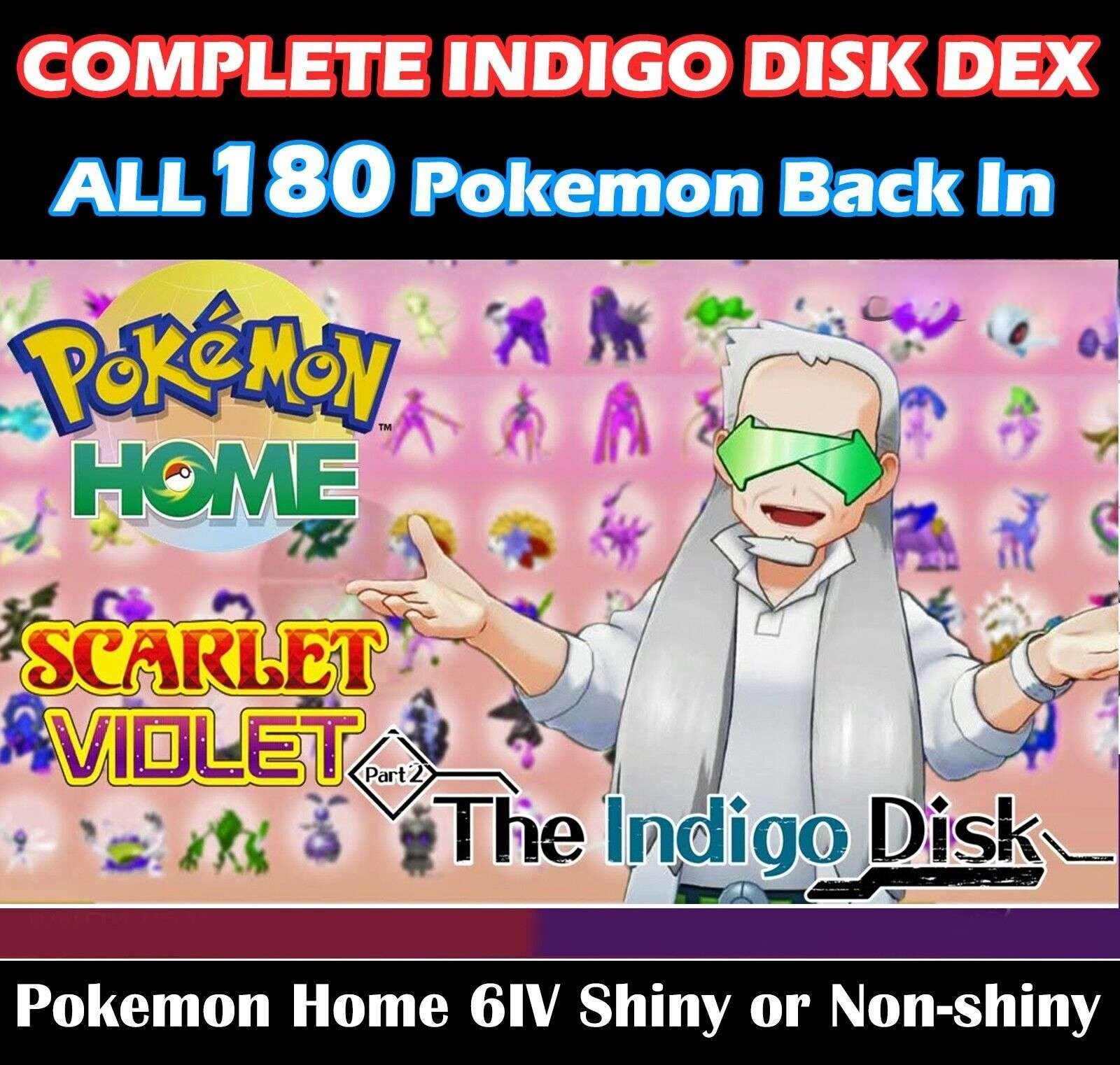 POKEMON ALL INDIGO DISK DEX DLC SHINY BR - GEN 9 | 6IV Everything is ...